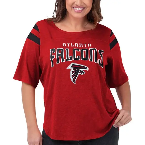 G-III 4HER BY CARL BANKS Atlanta Falcons Linebacker T-shirt - Red