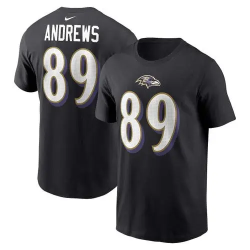 Nike Mark Andrews Baltimore Ravens Player Name & Number T-shirt - Black