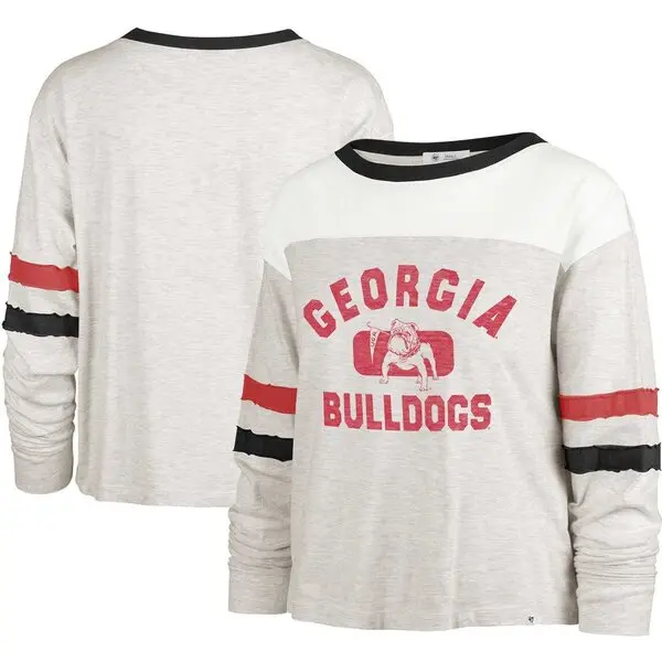 '47 Georgia Bulldogs Vault All Class Lena Long Sleeve T-shirt - Oatmeal