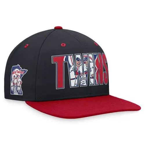 Nike Minnesota Twins Cooperstown Collection Pro Snapback Hat - Navy