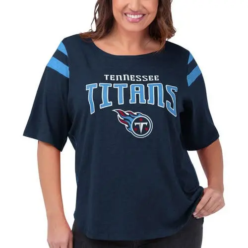 G-III 4HER BY CARL BANKS Tennessee Titans Linebacker T-shirt - Navy