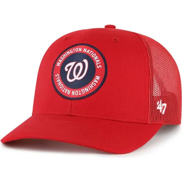 '47 Washington Nationals Unveil Trucker Adjustable Hat - Red