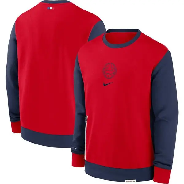 Nike Paris Saint-germain 2023/24 Standard Issue Travel Performance Pullover Sweatshirt - Red