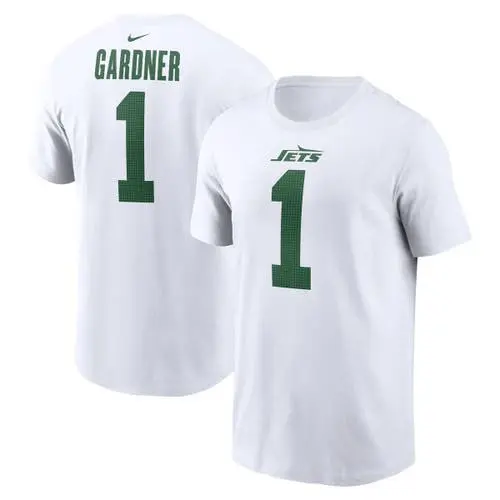 Nike Ahmad Sauce Gardner New York Jets Legacy Player Name & Number T-shirt - White