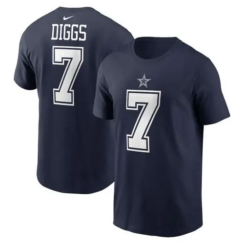 Nike Trevon Diggs Dallas Cowboys Player Name & Number T-shirt - Navy