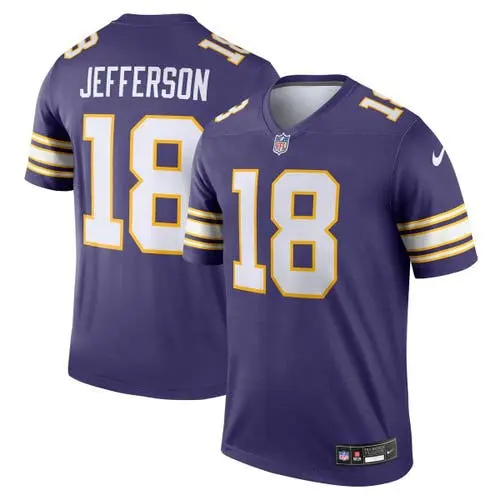 Nike Justin Jefferson Minnesota Vikings Classic Legend Player Jersey - Purple