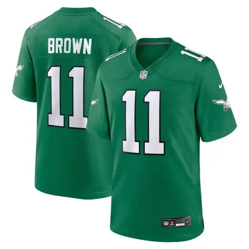 Nike Youth A.j. Brown Philadelphia Eagles Game Jersey - Kelly Green