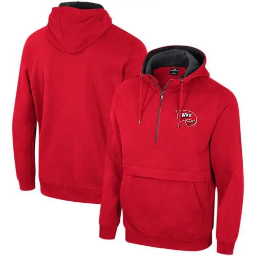 COLOSSEUM Western Kentucky Hilltoppers Team Half-zip Pullover Hoodie - Red