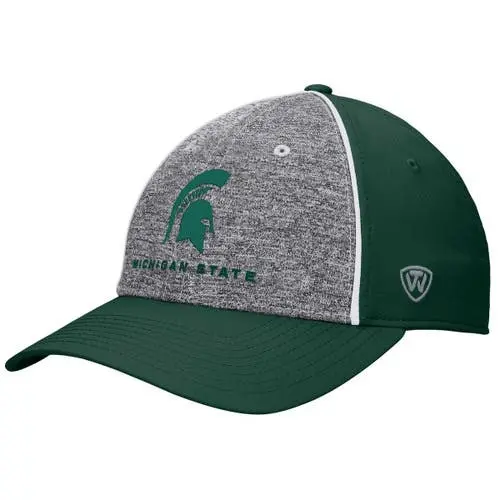 Top Of The World Michigan State Spartans Nimble Adjustable Hat - Heather Gray