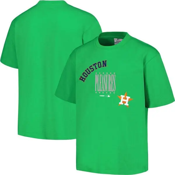 PLEASURES Houston Astros Repurpose T-shirt - Green