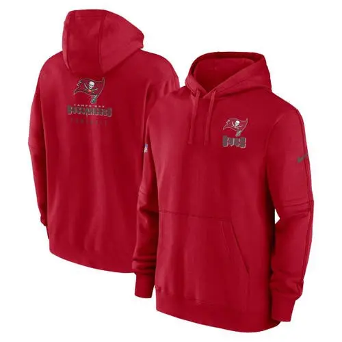 Nike Tampa Bay Buccaneers Sideline Club Fleece Pullover Hoodie - Red