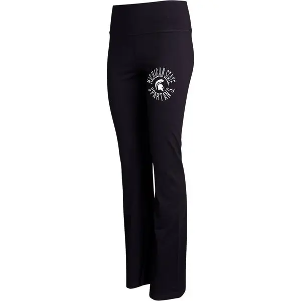 CONCEPTS SPORT Michigan State Spartans Enclave Tri-blend Flared Leggings - Black