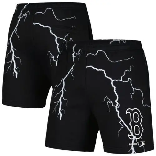 PLEASURES Boston Red Sox Lightning Shorts - Black