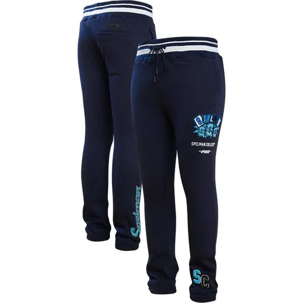 PRO STANDARD Spelman College Jaguars Homecoming Fleece Sweatpants - Navy