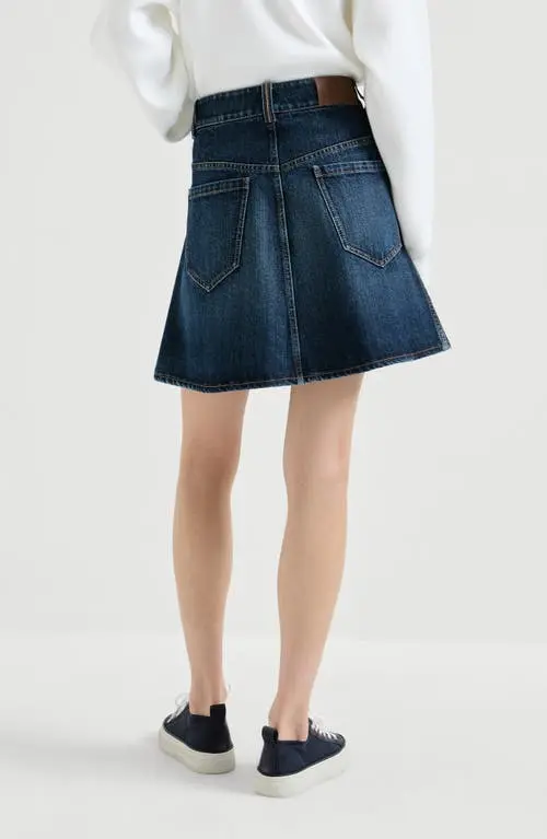 Brunello Cucinelli Mini Skirt - Denim