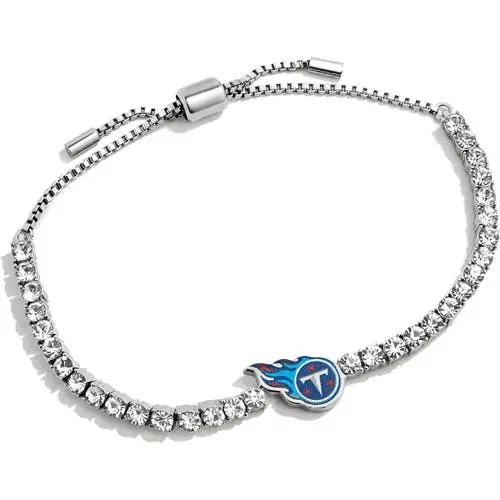 Baublebar Tennessee Titans Pull-tie Tennis Bracelet - Silver