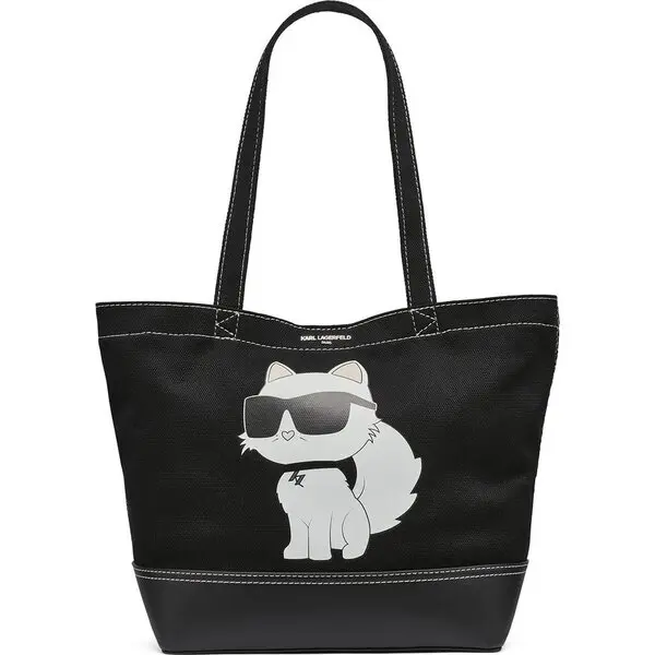 Karl Lagerfeld Paris Cannes Tote - White/black 2