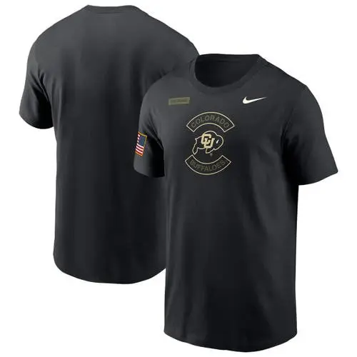 Nike Colorado Buffaloes 2025 Military Appreciation Dri-fit T-shirt - Black