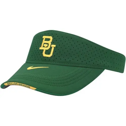 Nike Baylor Bears 2023 Sideline Performance Adjustable Visor - Green