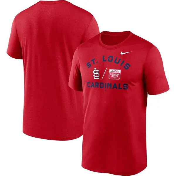 Nike St. Louis Cardinals 2023 Mlb World Tour: London Series Legend Performance T-shirt - Red