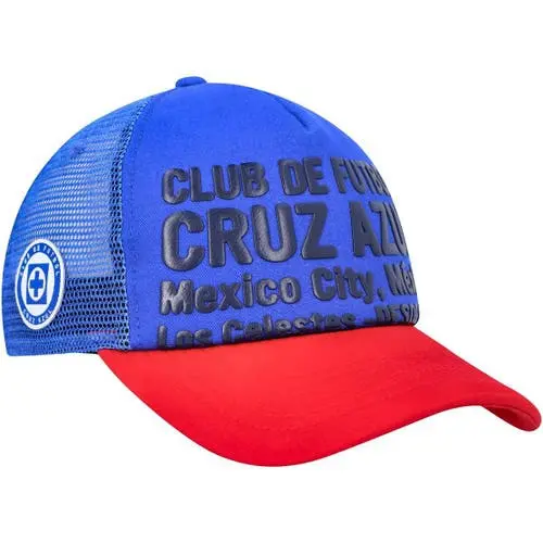 FAN INK Cruz Azul Club Gold Adjustable Hat - Blue