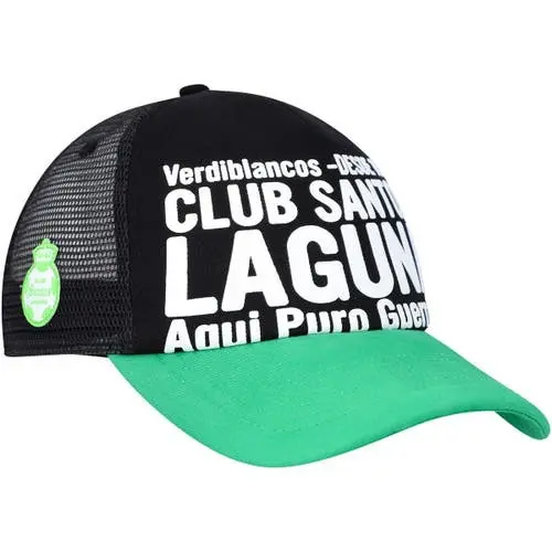 FAN INK Santos Fc Club Gold Adjustable Hat - Black