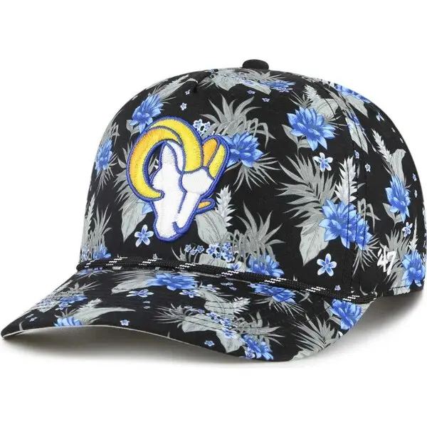 '47 Los Angeles Rams Dark Tropic Hitch Adjustable Hat - Black