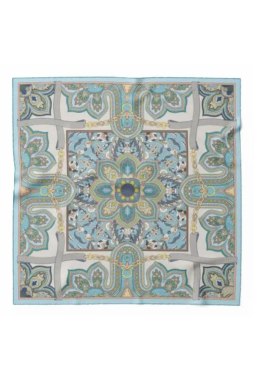 ELIZABETTA Francescasilk Bandana - Aqua