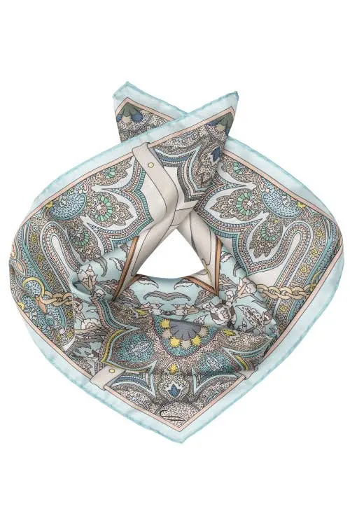 ELIZABETTA Francescasilk Bandana - Aqua