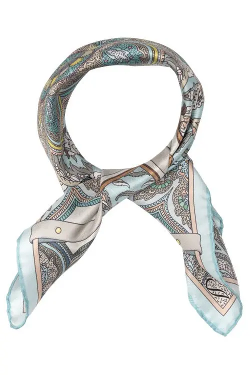 ELIZABETTA Francescasilk Bandana - Aqua