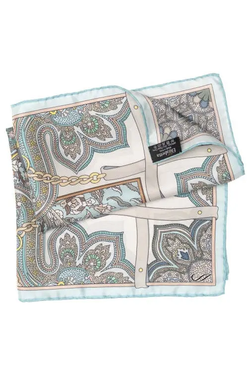 ELIZABETTA Francescasilk Bandana - Aqua