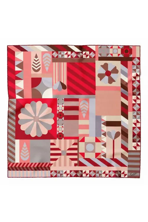 ELIZABETTA Giuliettasilk Bandana - Red