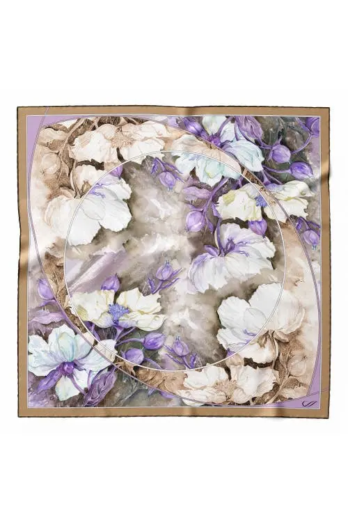 ELIZABETTA Odettasilk Bandana - Lavender
