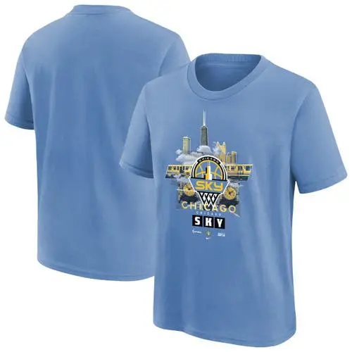 Nike Youth  Sky Blue Chicago Sky Original Content T-shirt - Light Blue