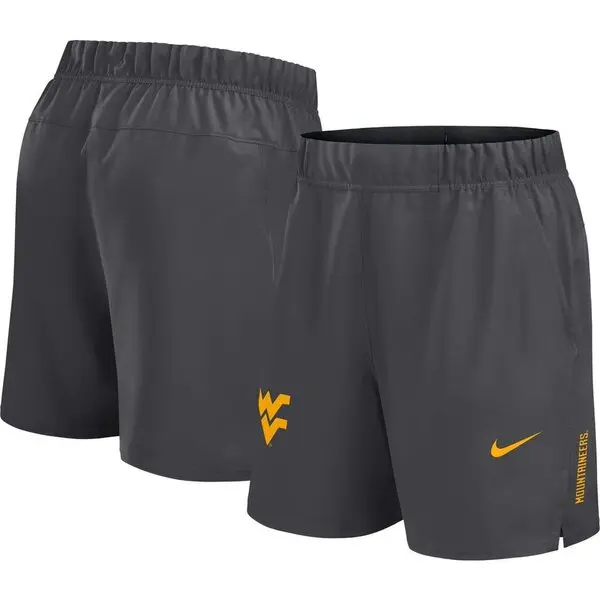 Nike West Virginia Mountaineers Primetime Woven Victory Performance Shorts - Gray