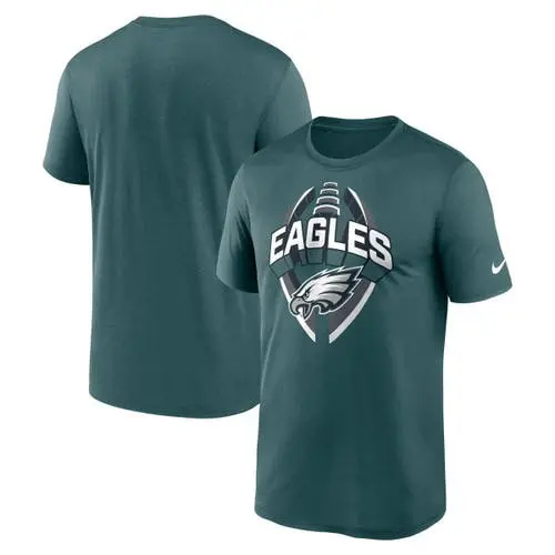 Nike Midnight Philadelphia Eagles Big & Tall Primetime Legend Icon Performance T-shirt - Green