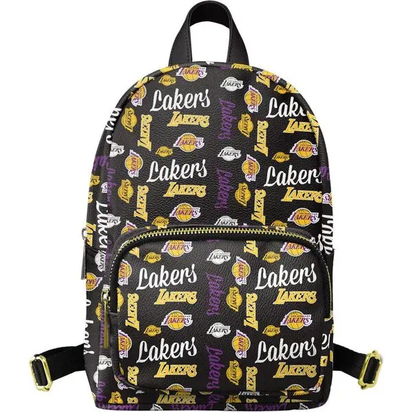 FOCO Youth Los Angeles Lakers Repeat Brooklyn Mini Backpack - Black