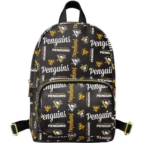 FOCO Youth Pittsburgh Penguins Repeat Brooklyn Mini Backpack - Black