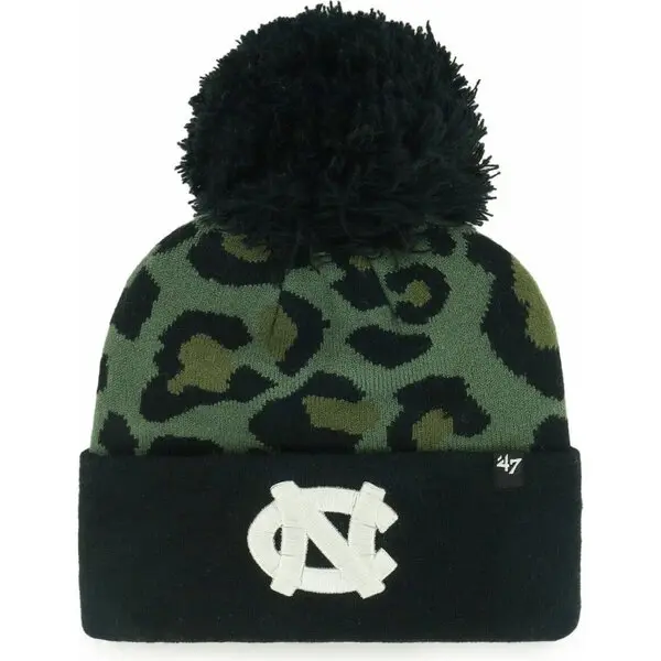 '47 North Carolina Tar Heels Bagheera Knit Hat With Pom - Green