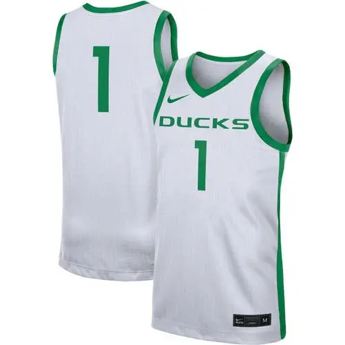 Nike 1 Oregon Ducks Replica Jersey - White