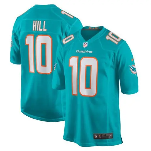 Nike Youth Tyreek Hill Miami Dolphins Game Jersey - Aqua