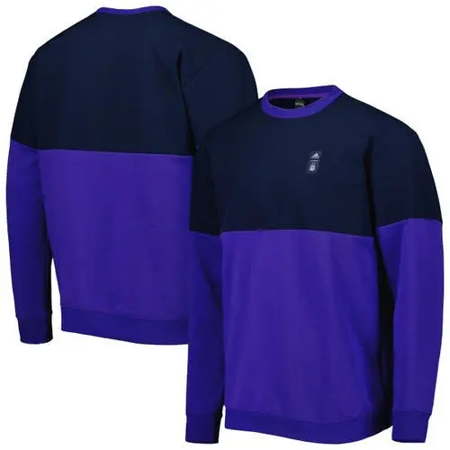 Adidas Purple Argentina National Team Graphic Pullover Sweatshirt - Navy