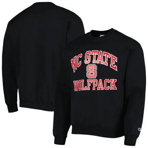 Champion Nc State Wolfpack High Motor Pullover Sweatshirt - Black