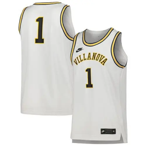 Nike 1 Villanova Wildcats Replica Basketball Jersey - White