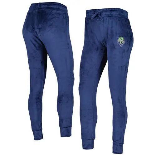 CONCEPTS SPORT Seattle Sounders Fc Intermission Velour Cuffed Pants - Navy
