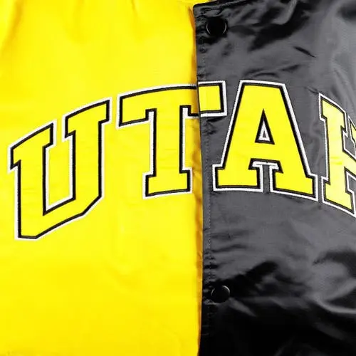 STARTER Utah Jazz Fast Break Satin Jacket - Gold