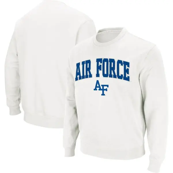 COLOSSEUM Air Force Falcons Arch & Logo Sweatshirt - White