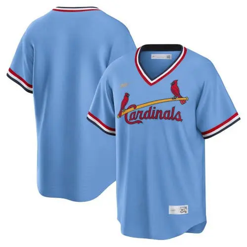 Nike St. Louis Cardinals Road Cooperstown Collection Team Jersey - Light Blue