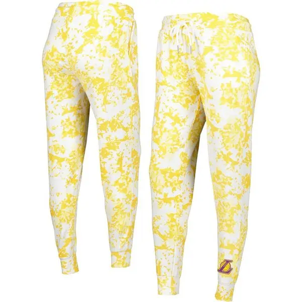 LUSSO Los Angeles Lakers Melissa Tri-blend Jogger Pants - Gold
