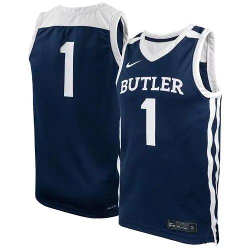 Nike 1 Butler Bulldogs Replica Basketball Jersey - Navy